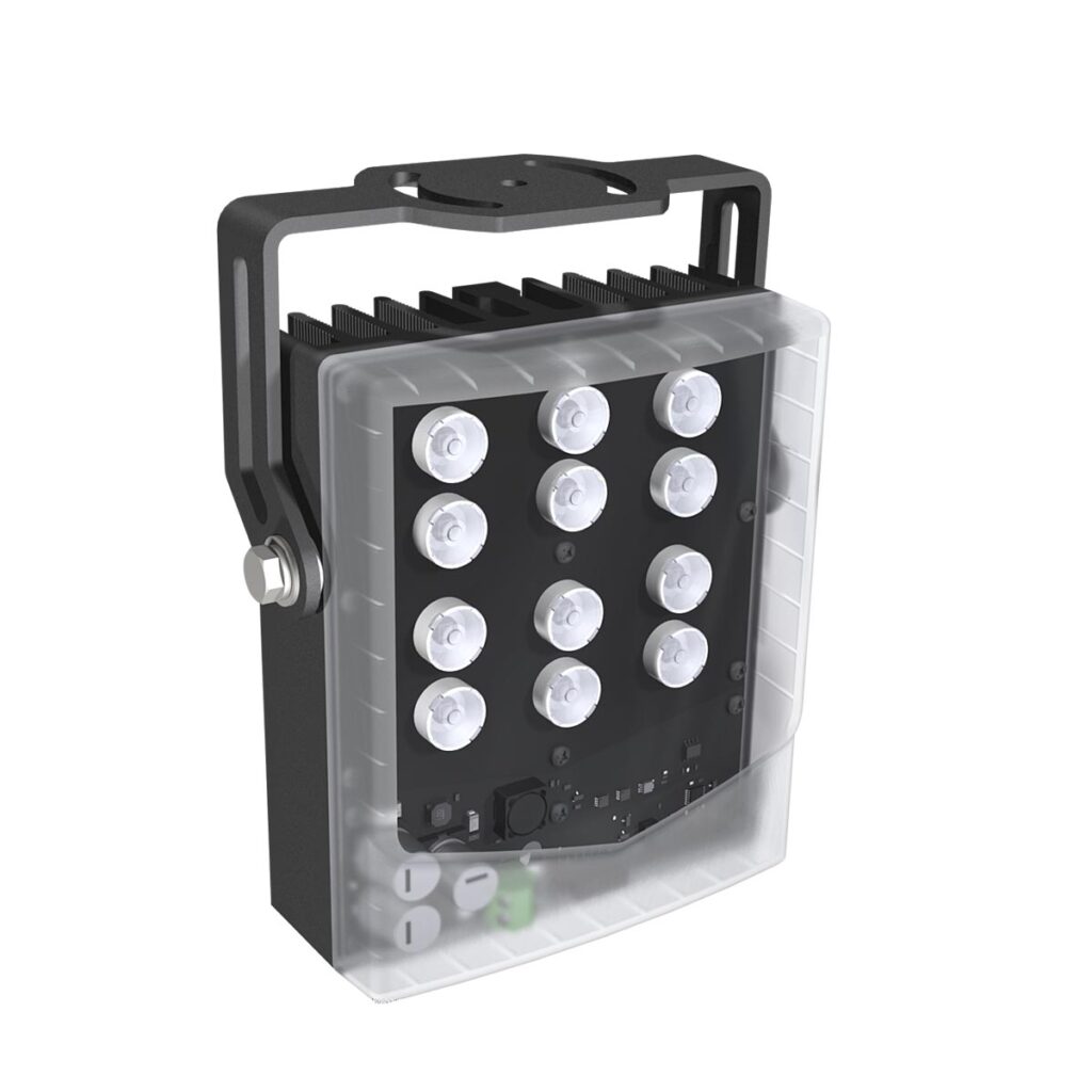 PoE Powered LED IR Illuminators & White Floodlights, Outdoor...