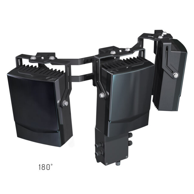 PoE Powered LED IR Illuminators & White Floodlights, Outdoor...