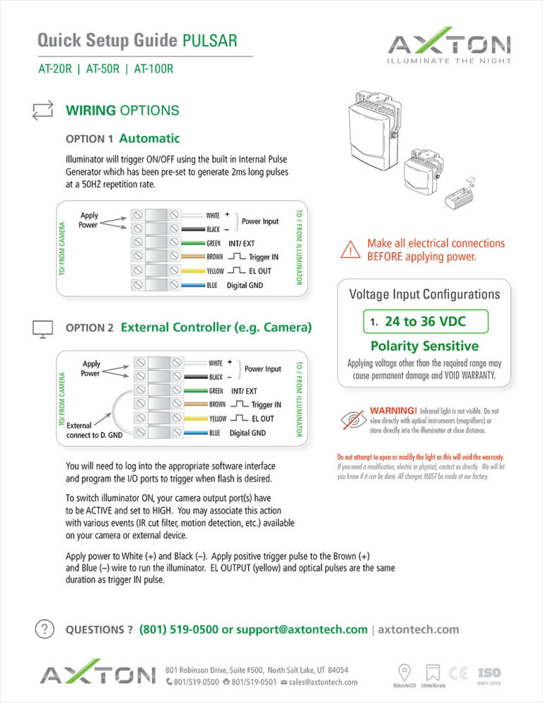 Pulsar 20R | Pulsed Infrared Light, Camera Shutter Synced LED IR