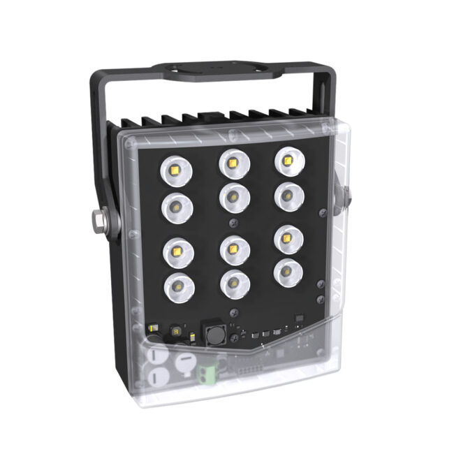 PoE Powered LED IR Illuminators & White Floodlights, Outdoor...
